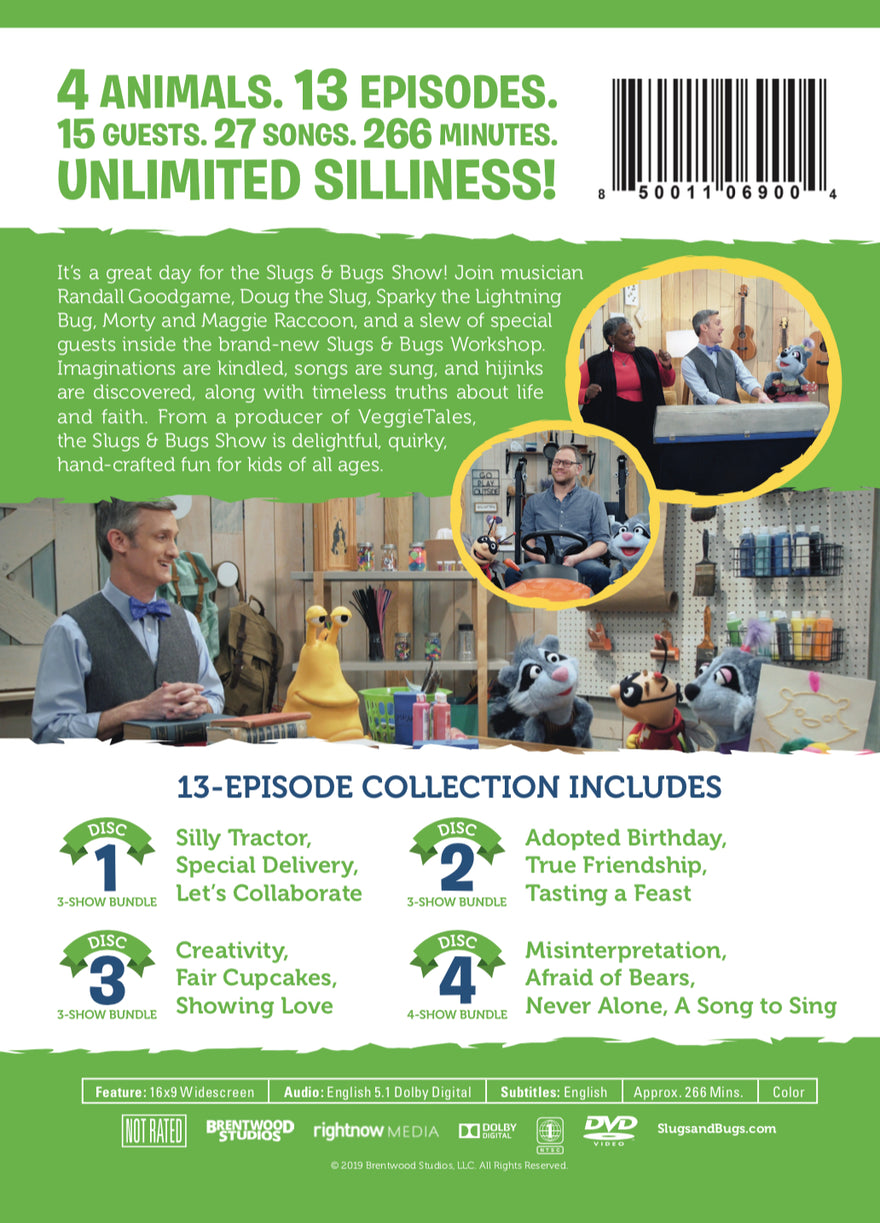 The Complete First Season of The Slugs & Bugs Show (4 DVD Set) – Slugs ...