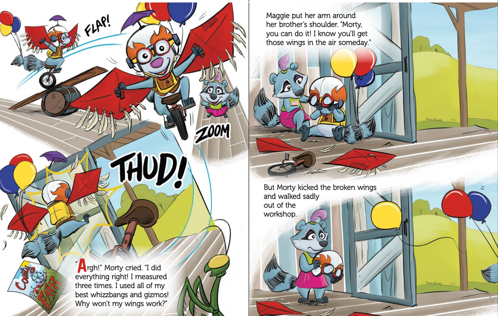 The Flight of Morty Raccoon – Slugs and Bugs